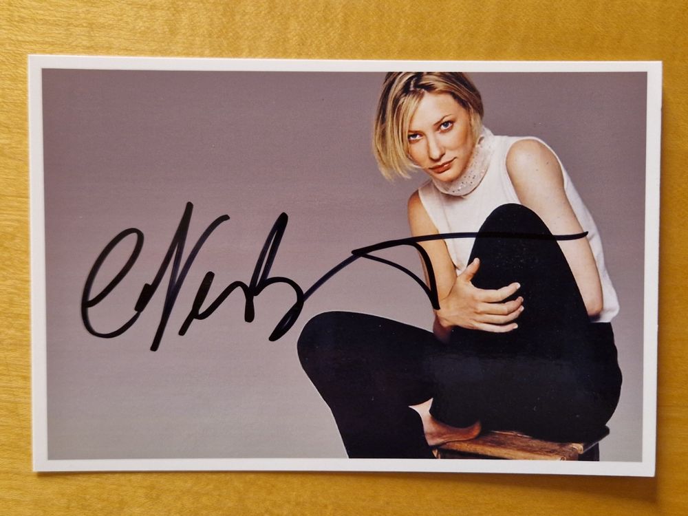 Cate Blanchett, Original Autogramm auf Foto in Farbe (Gebraucht) in ...