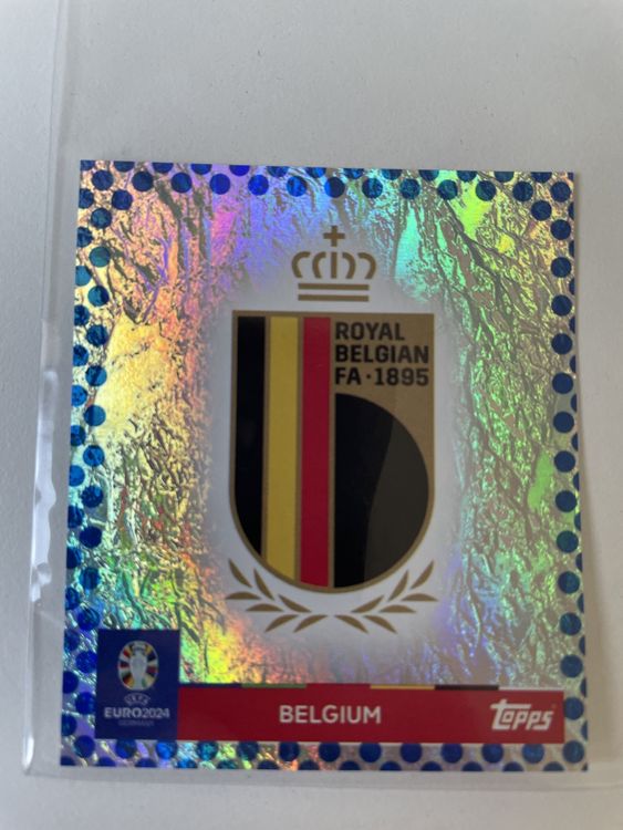EURO 2024 Belgien Wappen Sticker TOPPS - Nr. 1 BEL (Neu (gemäss ...