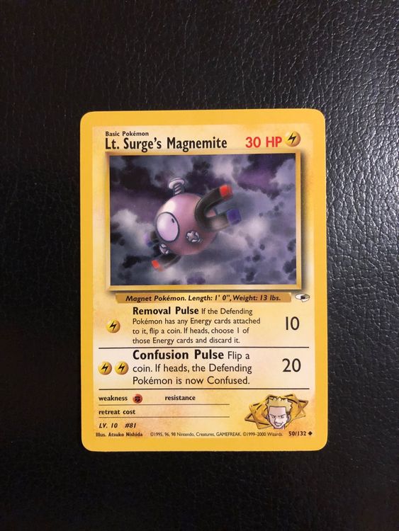 Gym Heroes Lt. Surge’s Magnemite 50/132 Ab 1 (Gebraucht) in Paradiso für CHF 6 – mit Lieferung ...