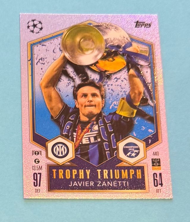Topps Match Attax 2024/25 TROPHY TRIUMPH - JAVIER ZANETTI (Gebraucht ...