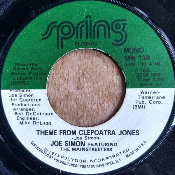 Simon Joe: Theme From Cleopatra Jones / Who Was That Lady 7" (Gebraucht ...