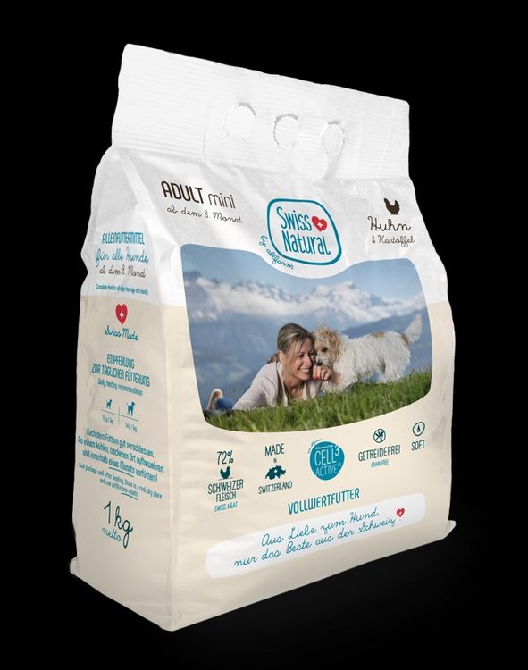 Hundefutter: 8kg Swiss Natural ADULT mini Huhn, Kartoffel (Neu und originalverpackt) in Effingen ...
