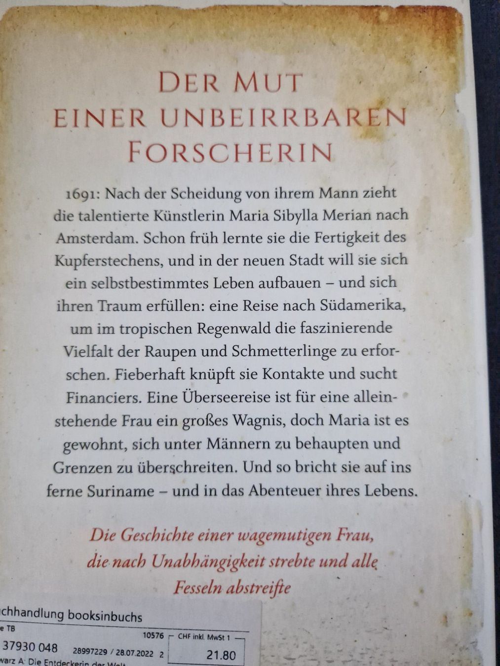 Alexander Schwarz Die Entdeckerin der Welt Maria S. Merian (Gebraucht ...