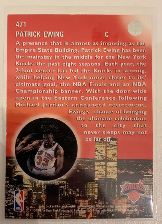 NBA Patrick Ewing Skylights Card (Neu (gemäss Beschreibung)) in Muttenz ...