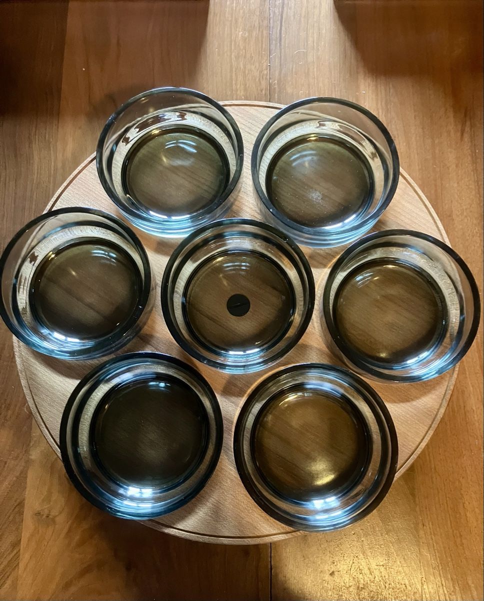 Plateau tournant en bois massif avec 7 emplacements (D'occasion) à Les ...