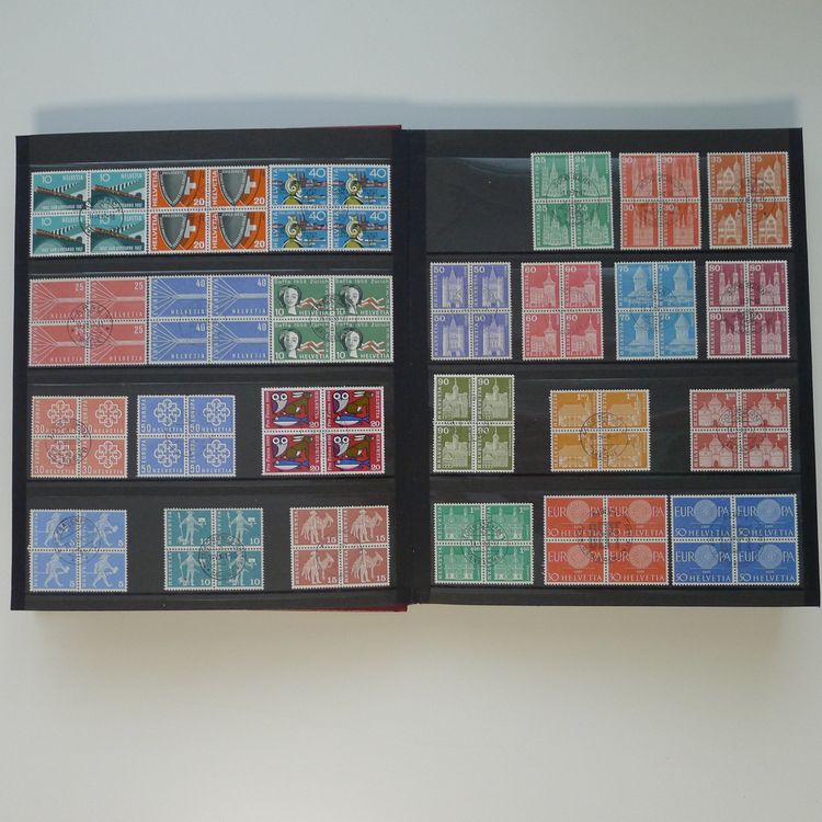 Grosse Viererblock-Sammlung Schweiz ab 1.- (Gebraucht) in Ebikon für CHF 200 – mit Lieferung auf ...