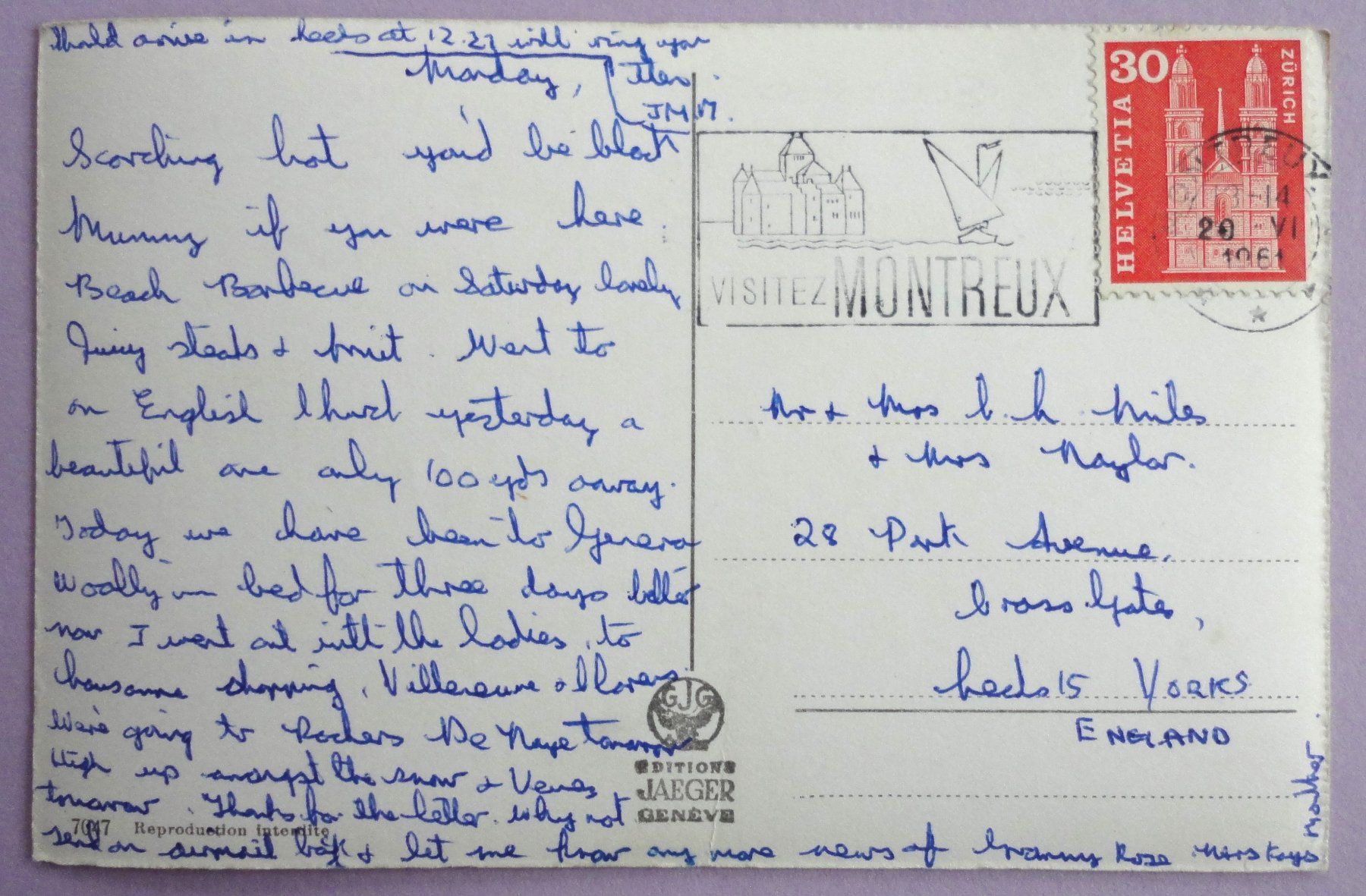 Souvenir de Genève (Défectueux) à Fétigny pour CHF 1 – avec livraison ...