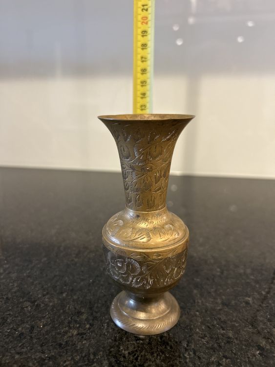 Antike Messingvase, Handarbeit, orientalisch, Vintage | Kaufen auf Ricardo