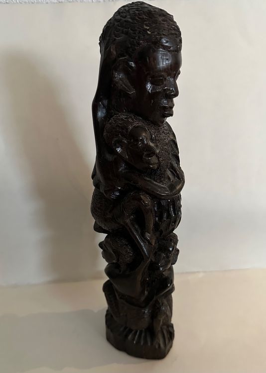 Vintage Afrikanische Handgeschnitzte Holz Skulptur | Kaufen auf Ricardo