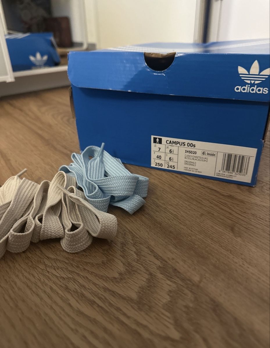 adidas Campus 00s – Beige/Blau – mit Box – guter Zustand (Gebraucht) in ...