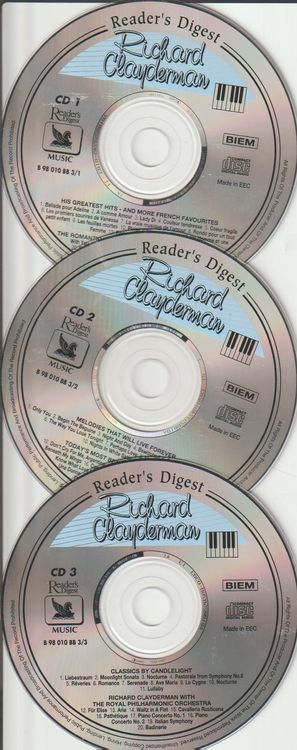 RICHARD CLAYDERMAN - 3 CD-Box, rare Reader's Digest Club (Gebraucht) in Zürich für CHF 5.5 – mit ...