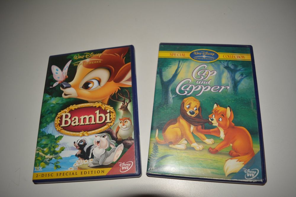 Walt Disney DVD SET Bambi + cap und capper Film Filme (Gebraucht) in ...