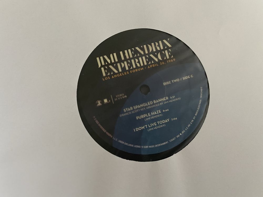 Jimi Hendrix - Live Los Angeles April 1969 Vinyl LP (Gebraucht) in ...