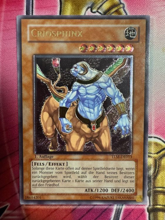 Yugioh Criosphinx Ultimate Rare Oldschool Holo TLM 1.ed (Gebraucht) in ...