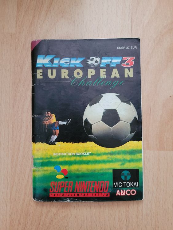 Anleitung zu Kick Off 3 European Challenge Super Nintendo | Kaufen auf ...