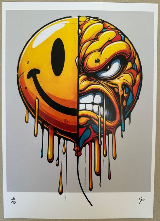 Mister C: Smiling or not, POP Art (A4), signiert 3/10 (Neu (gemäss ...