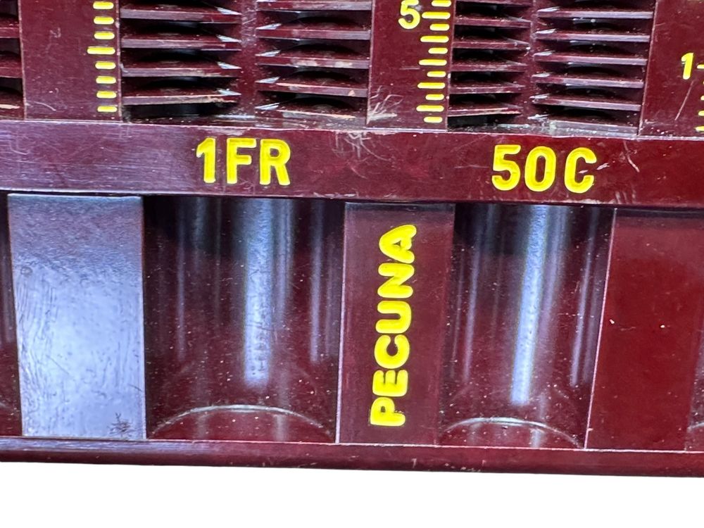 PECUNA Suconit 3415 Casier à monnaie CHF en bakélite rouge (Gebraucht ...