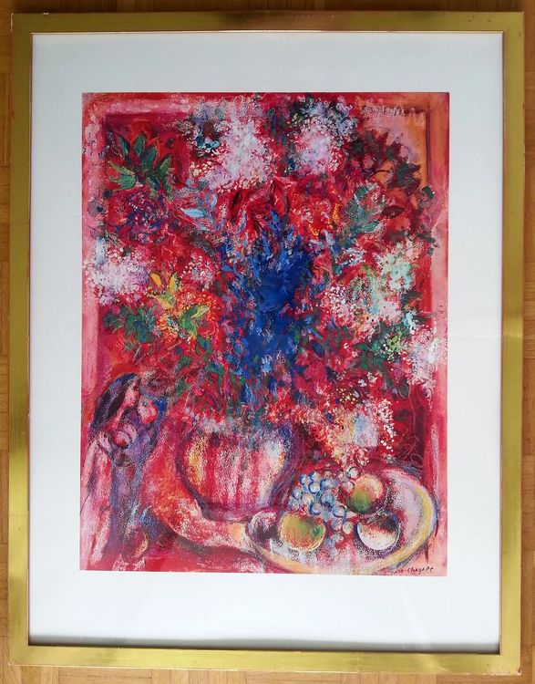 Marc Chagall – Litho LES FLEURS ROUGES | Kaufen auf Ricardo