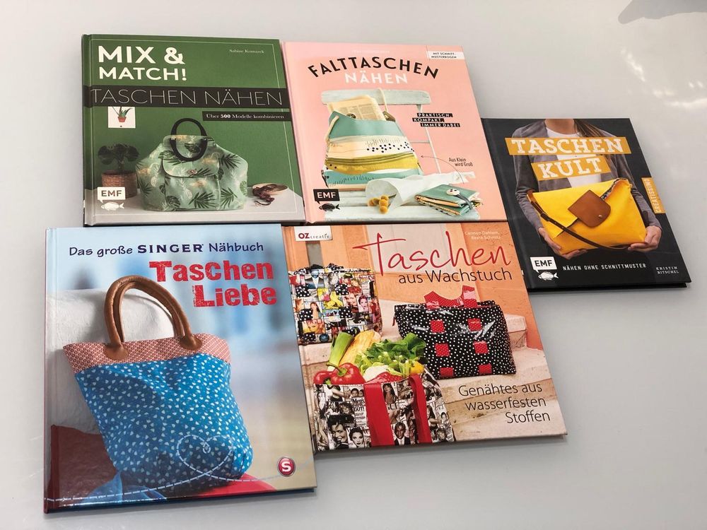Tasche nähen - 5 coole Bücher (Gebraucht) in Röschenz für CHF 20 – mit ...