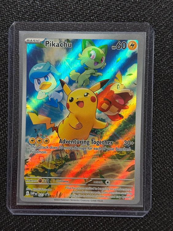 Pokémon, Full Art Pokémon, Pikachu 027 SVP | Kaufen auf Ricardo
