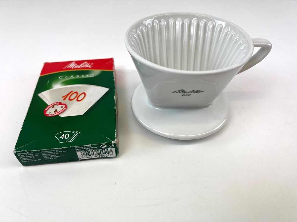 Porzellan 3-Loch Kaffeefilter MELITTA der 1959er (Gebraucht) in Zürich ...