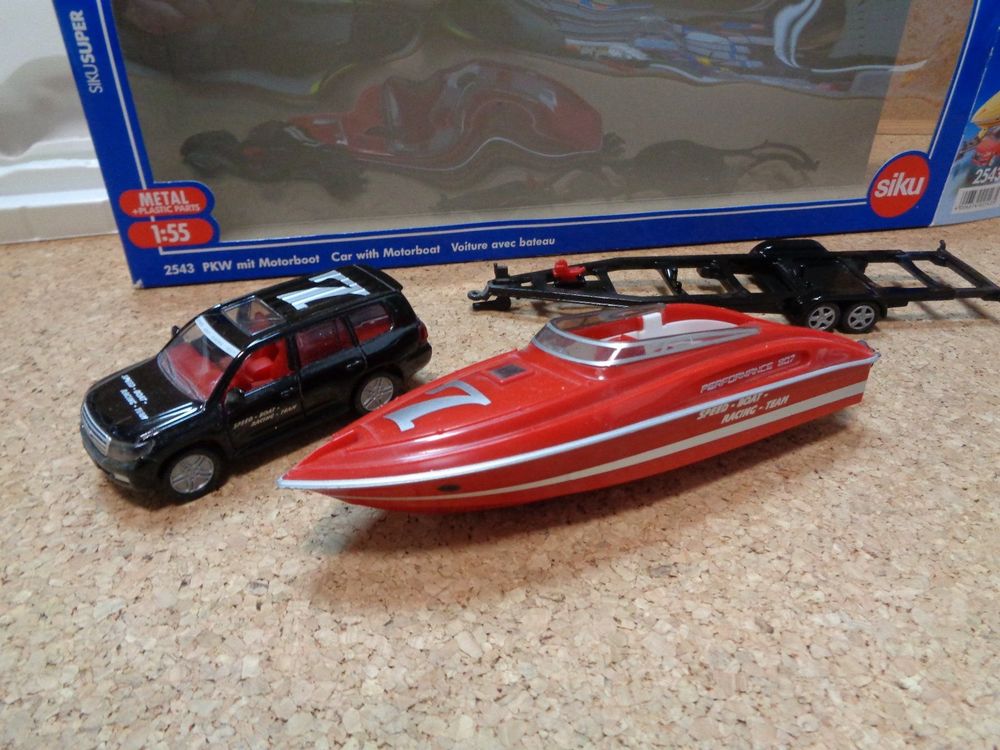SIKU 2543 Toyota Land Cruiser mit Anhänger und Boot 1:55 | Kaufen auf Ricardo