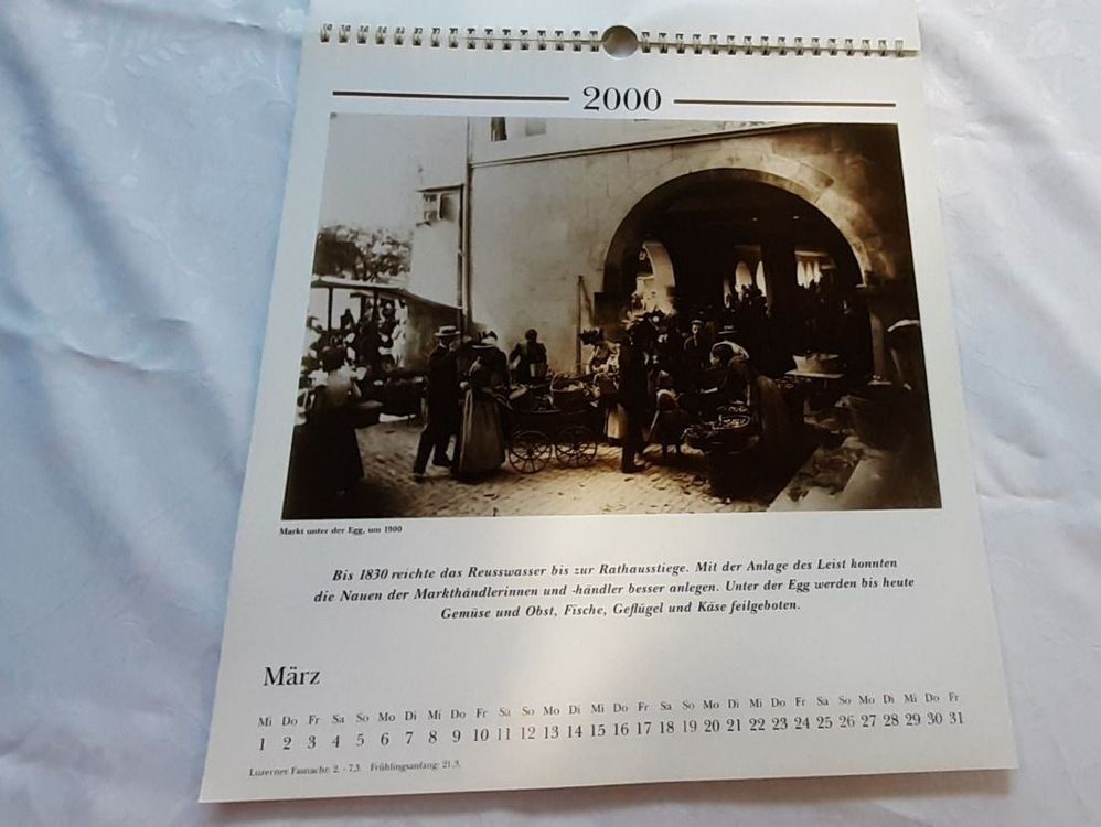 Kalender 2000 Luzern Alte Ansichten (Gebraucht) in Gurtnellen für CHF 4 ...