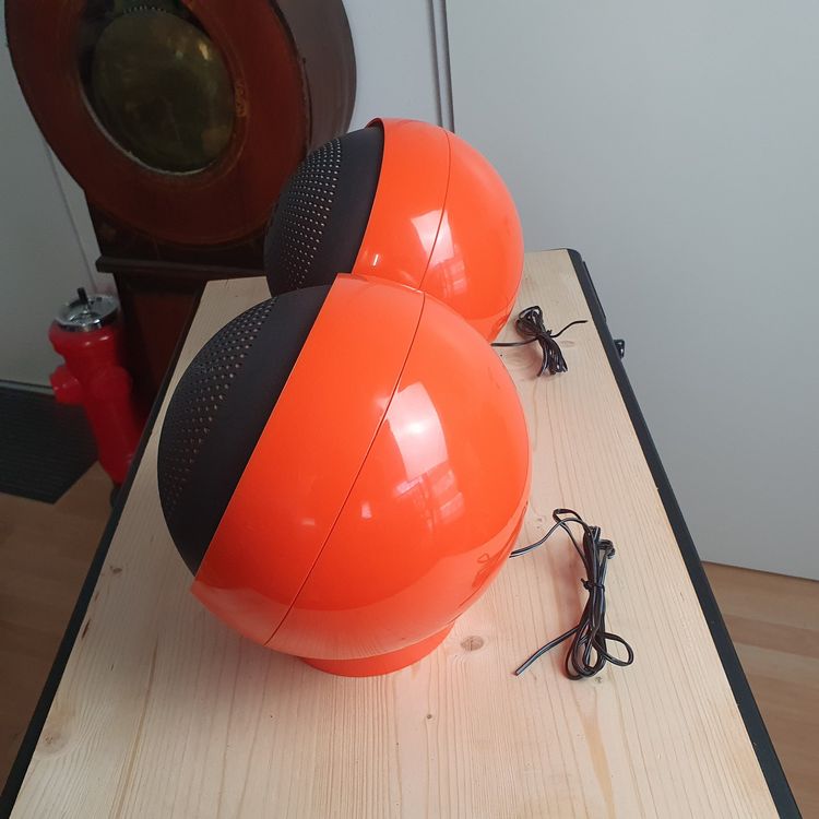 Weltron 2003 Space Ball Retro Lautsprecher Kugel Orange (Gebraucht) in ...