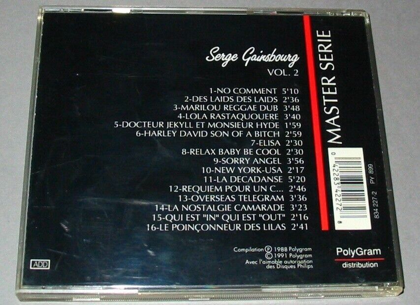 Serge Gainsbourg - Master Serie vol.2 1988 CD (Neu (gemäss Beschreibung)) in Genève für CHF 2 ...