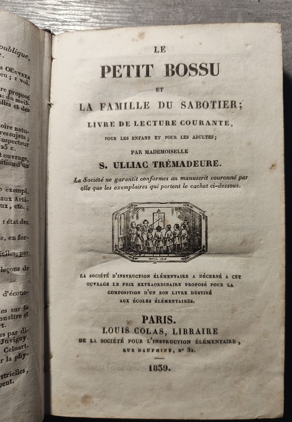 Petit Bossu 1839 cartonnage ancien (Gebraucht) in Pontenet für CHF 5 ...