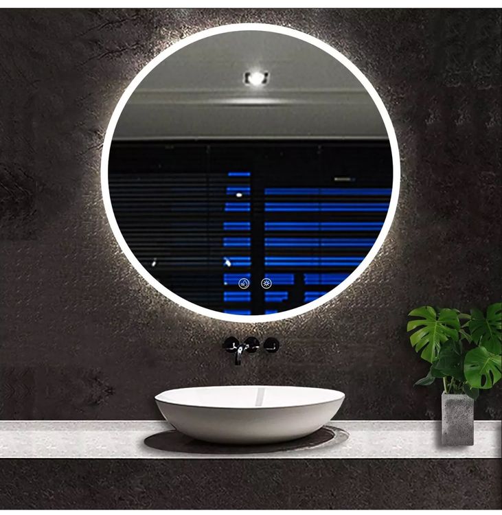 LED Rund Spiegel Wandspiegel Badspiegel mit Licht 40 cm (Neu und ...