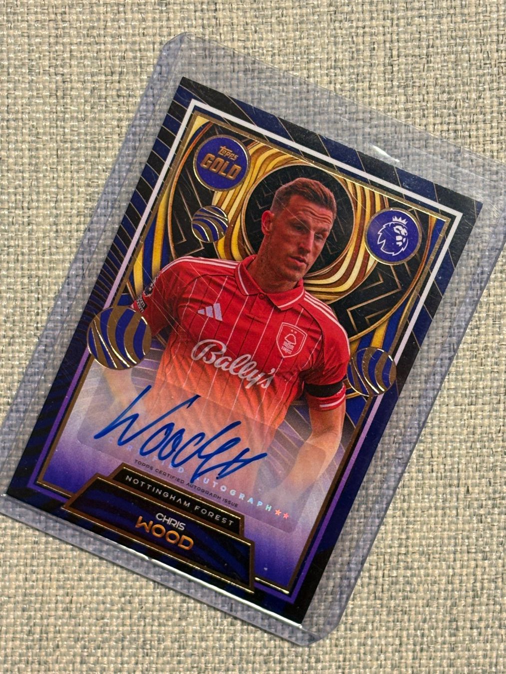 Chris Wood Auto - Topps Premier League Gold 25/26 (Neu (gemäss ...