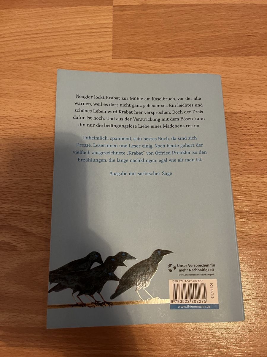 Vintage Krabat Book by Otfried Preussler, Good Condition (Gebraucht) in ...