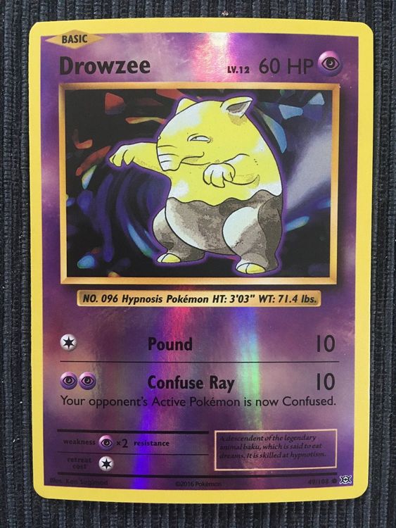 Pokemon Drowzee Holo XY Evolutions | Kaufen auf Ricardo