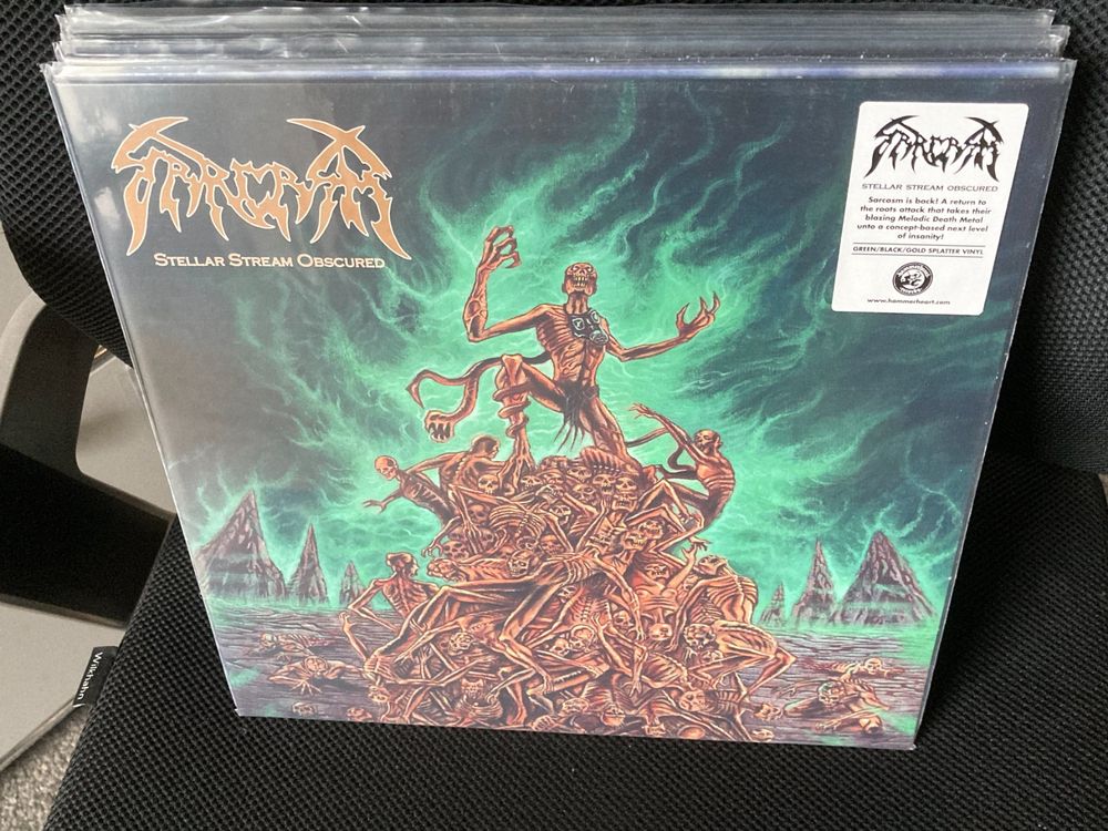SARCASM Stellar stream obscured LP Death Metal splatter wax (Gebraucht ...