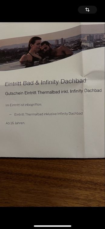 2 Eintritte Hürlimann Areal-Thermalbad & Infinity Dachbad (Neu und originalverpackt) in Uster ...