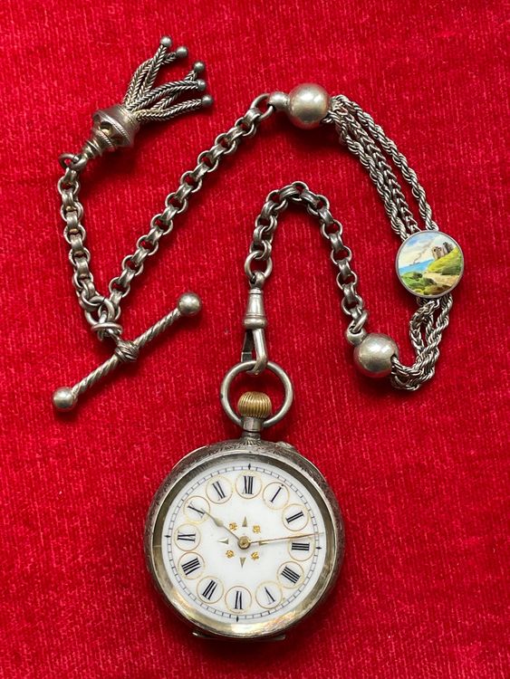 Damentaschenuhr antik, Cyrus G.Thommen, Silber 935 (Gebraucht) in Basel ...
