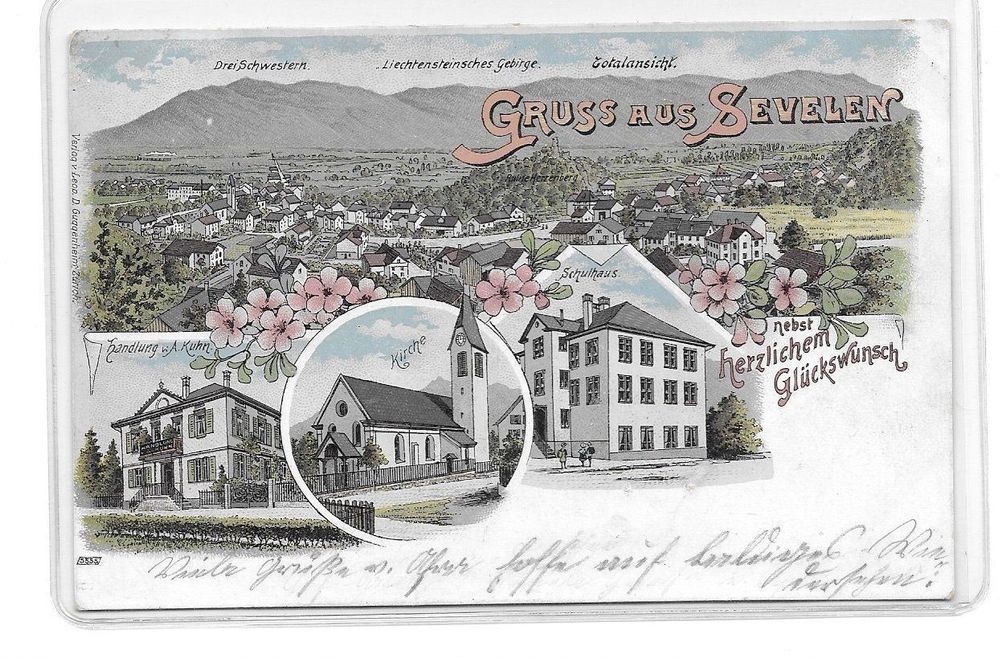 1905, Litho Gruss aus Sevelen | Kaufen auf Ricardo