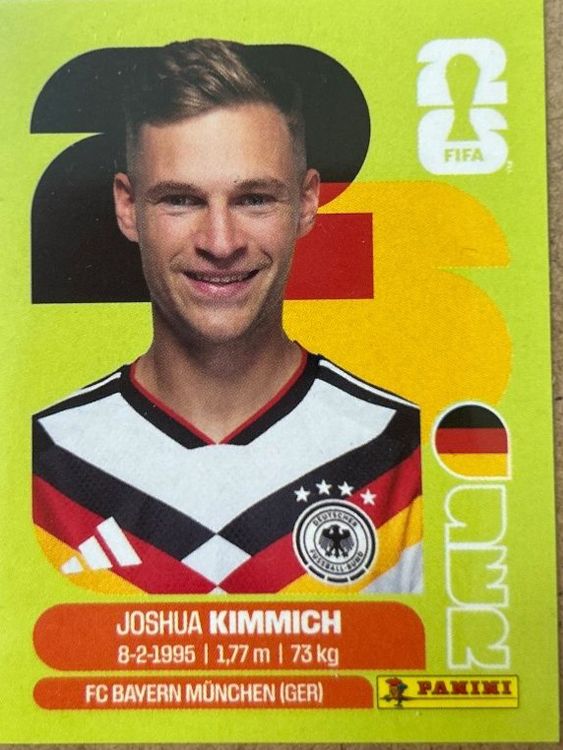 Panini FIFA 2026 Sticker: Joshua Kimmich, Deutschland! (Neu (gemäss ...