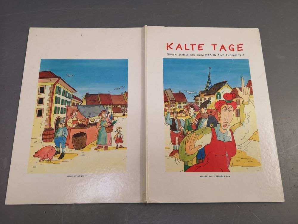 Schweizer Comic Buch, Greth Schell, 1992, Kalte Tage 40x28cm (Gebraucht ...