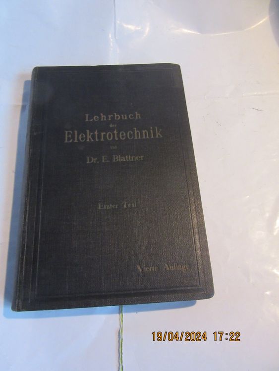Fachbuch Elektrotechnik (Gebraucht) in Rüdlingen für CHF 9 – mit Lieferung auf Ricardo kaufen