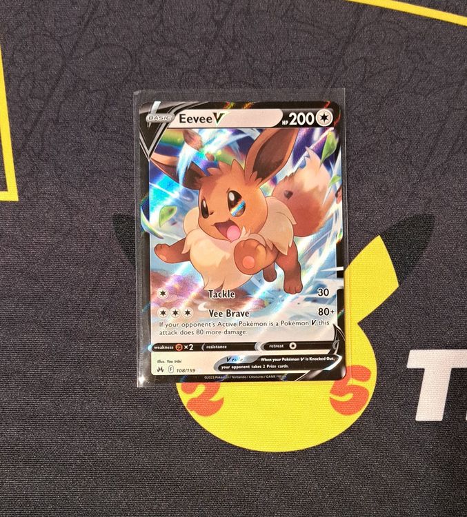 EEVEE V 108/159 CROWN ZENITH POKEMON KARTE MINT (Gebraucht) in ...