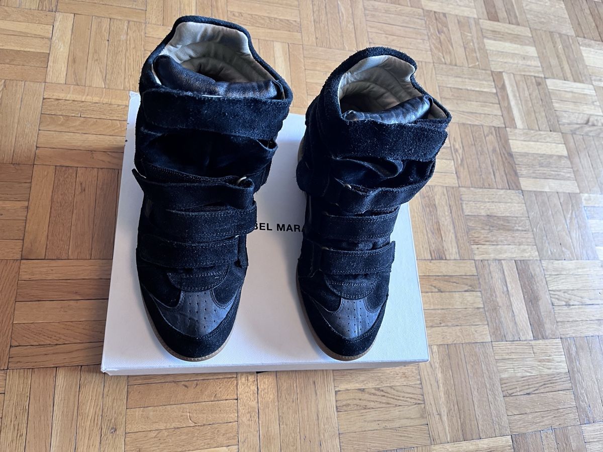 Bottines Isabel Marant Bekett en daim noir T40 (D'occasion) à Genève ...