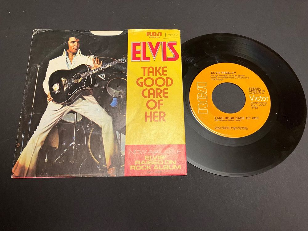 Elvis Presley / Single Take Good Care Of Her / USA (Gebraucht) in ...