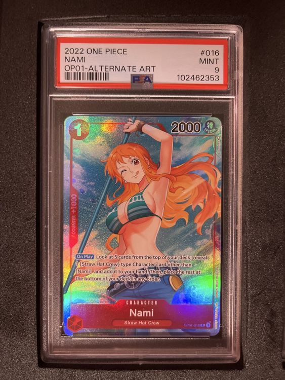One Piece TCG - First Print Pre Errata Nami Alt Art OP01-016 | Kaufen auf Ricardo