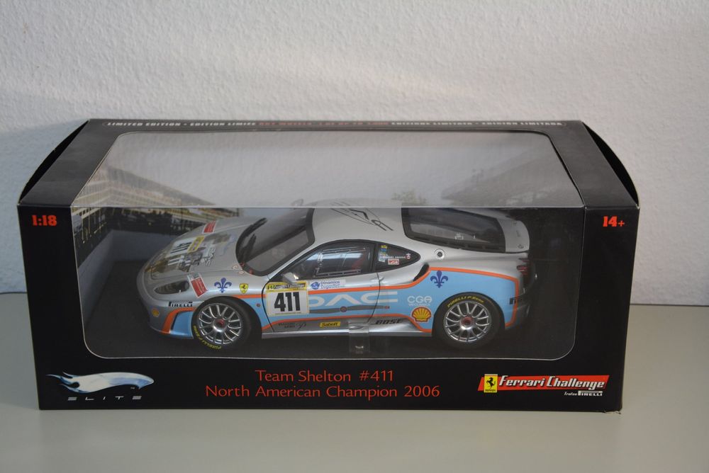 Ferrari F430 #411 , Team Shelton / E. Anassis , HWE , 1:18 (Neu und ...