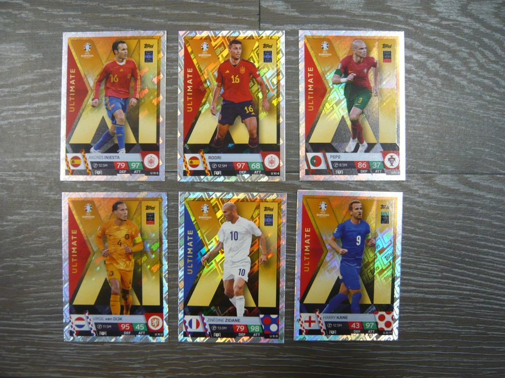 topps UEFA EURO 2024 ULTIMATE 6 KARTEN | Kaufen auf Ricardo