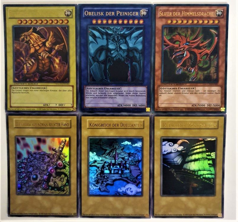 Yugioh Götterkarten - Rah Obelisk Slifer (Neu und originalverpackt) in ...