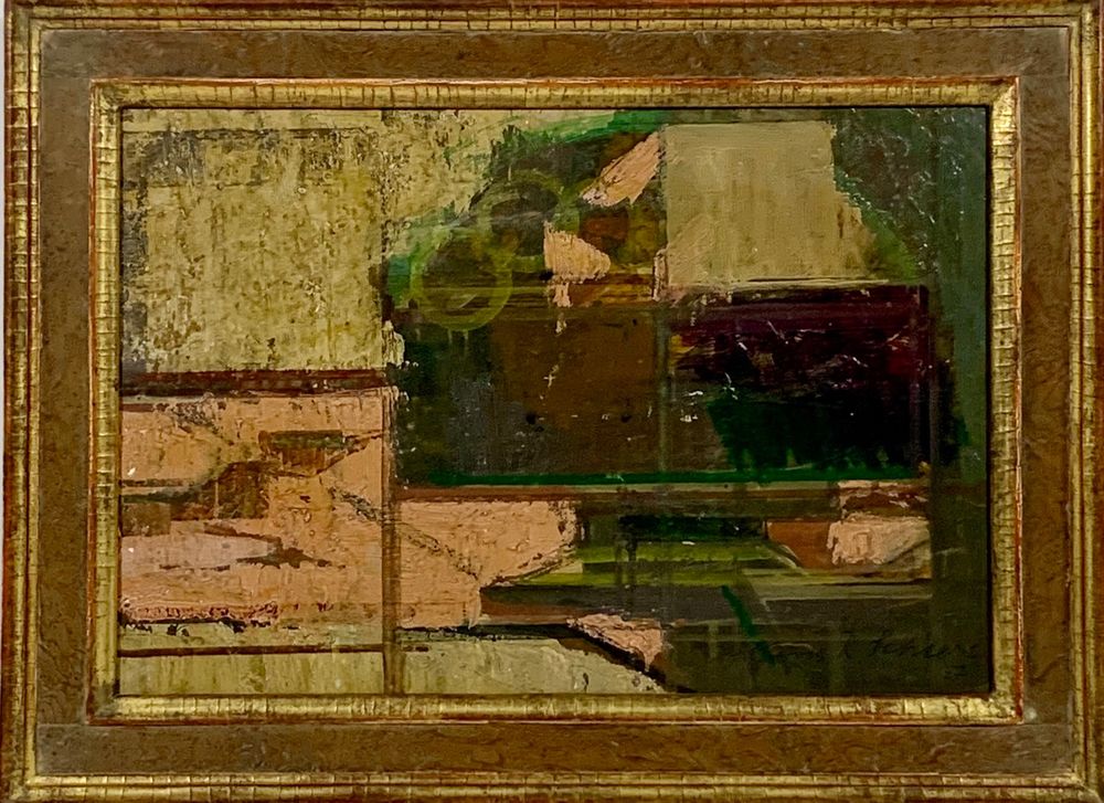 Hans Rudolf Schiess (1904-1978) Gemälde grüne Ringe (Gebraucht) in Root ...