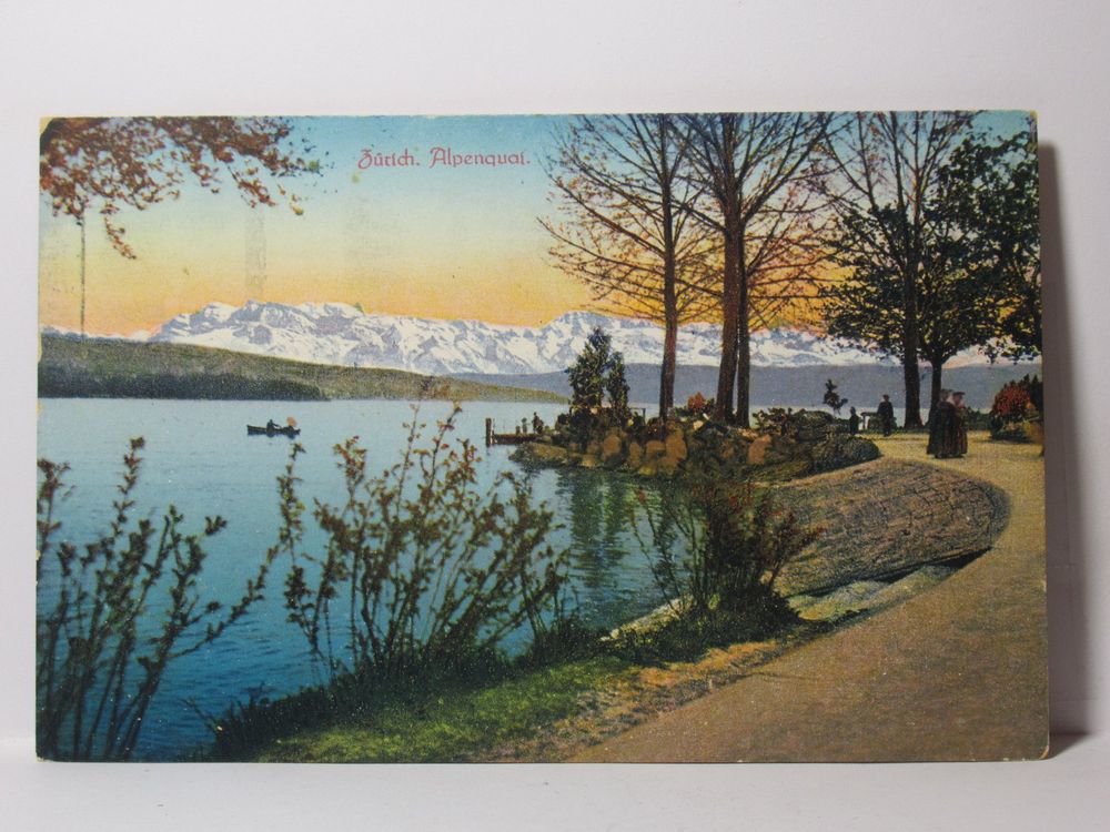 AK Zürich Alpenquai 1921 | Kaufen auf Ricardo